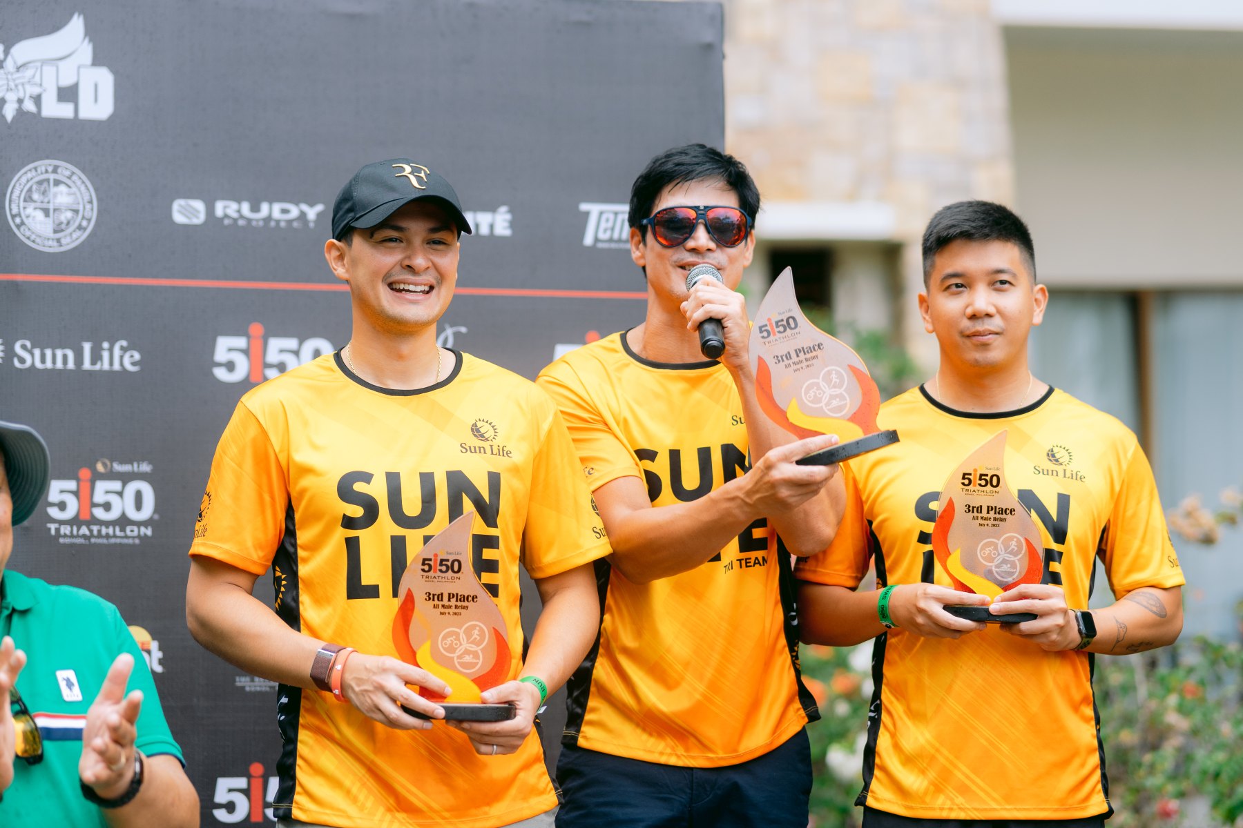 Piolo, Matteo earn podium finish in Sun Life 5150 Triathlon | Sun Life Philippines